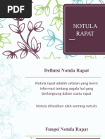 Pengertian Notula | PDF