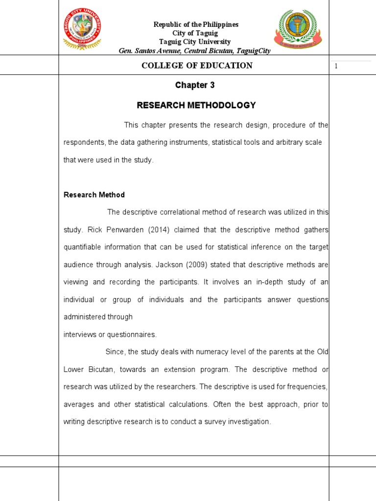 Chapter 3 Research Methodology Sample | PDF | Survey Methodology ...