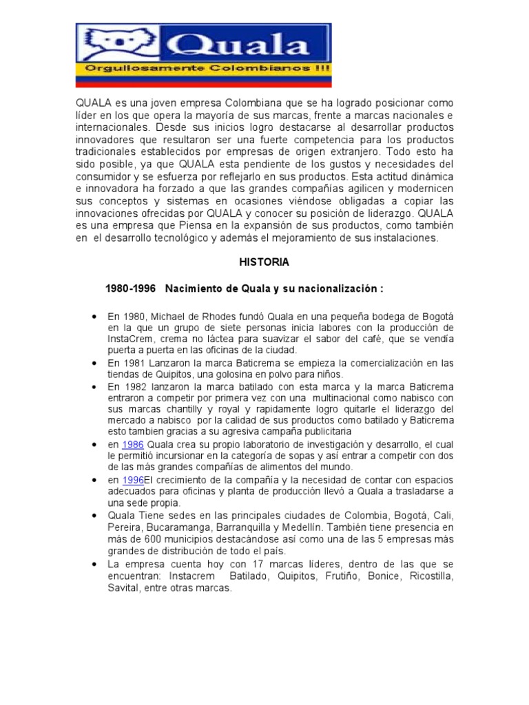 Quala | PDF | México | Logística