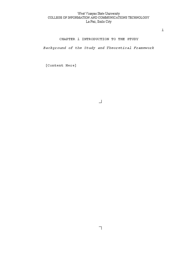 Content Page - Cict Thesis Manuscript Template | PDF | Information ...