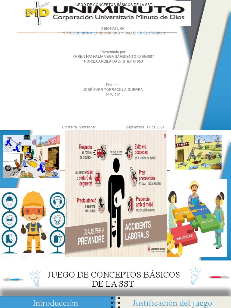 Crucigrama Conceptos Basicos SST | PDF