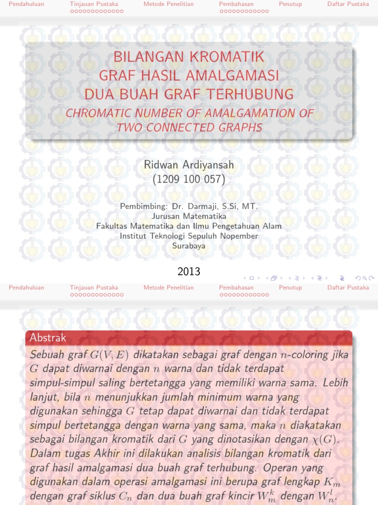 Adoc - Pub - Bilangan Kromatik Graf Hasil Amalgamasi Dua Buah G | PDF