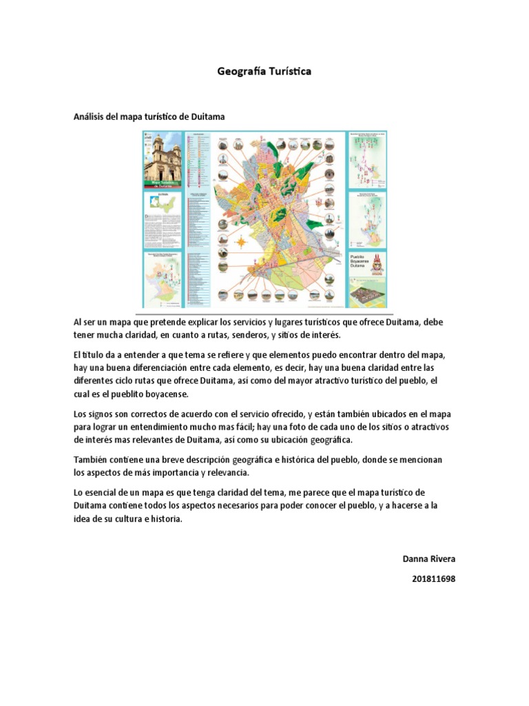 Mapa Turístico de Duitama | PDF