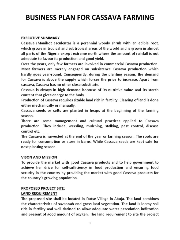 Cassava Farming | PDF | Agriculture | Soil