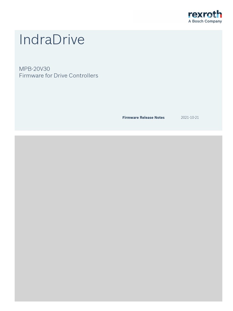 ReleaseNotes IndraDrive MPB20VRS EN | PDF | Parameter (Computer ...