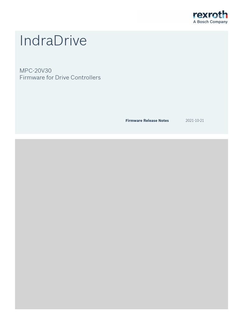 ReleaseNotes IndraDrive MPC20VRS EN | PDF | Programmable Logic ...