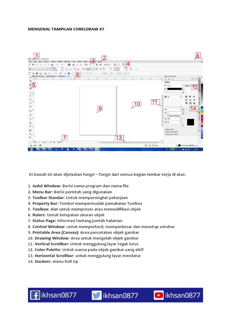 Mengenal Tampilan Coreldraw X7 | PDF