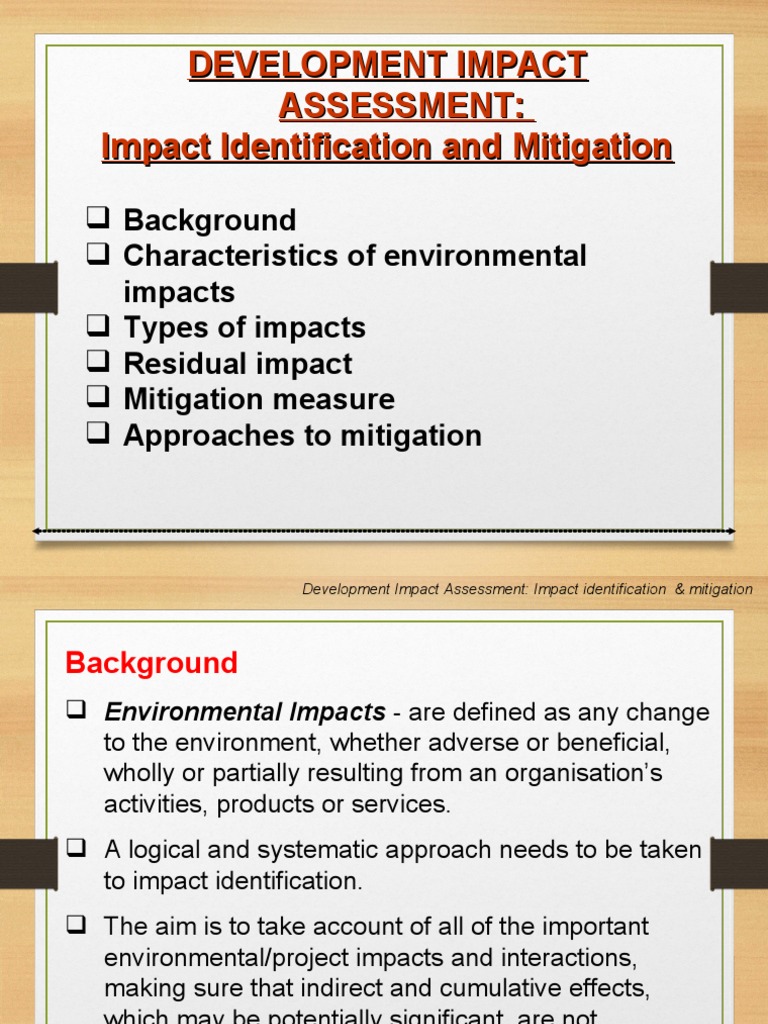 PIA-wk4 Impacts Identification | PDF | Environmental Impact Assessment ...