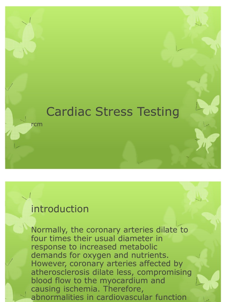 Cardiac Stress Testing | PDF | Cardiology | Heart