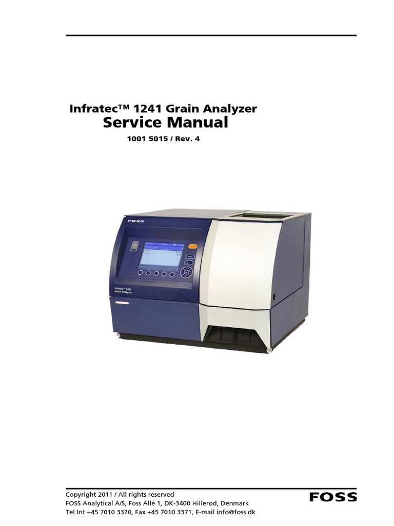 Foss Service Manual | PDF | Detector (Radio) | Analog To Digital Converter