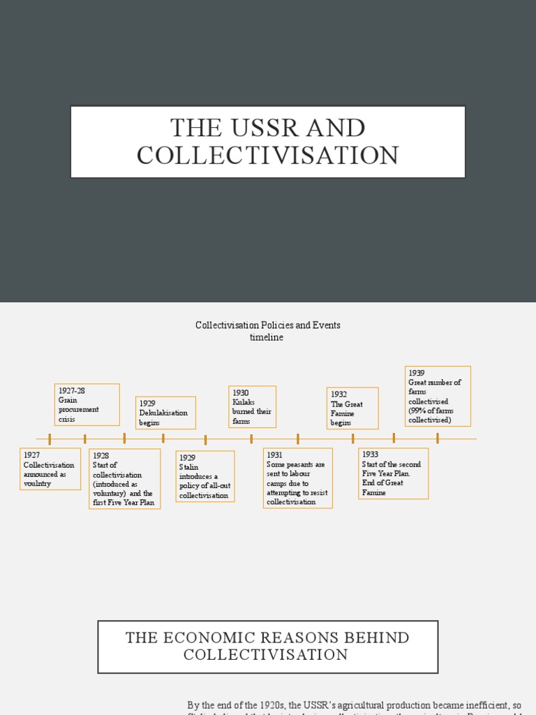USSR Collectivisation | PDF | Joseph Stalin | Soviet Union