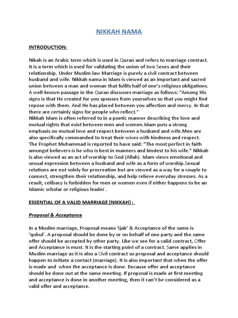 Nikka Namma Contents | PDF | Marriage | Wife