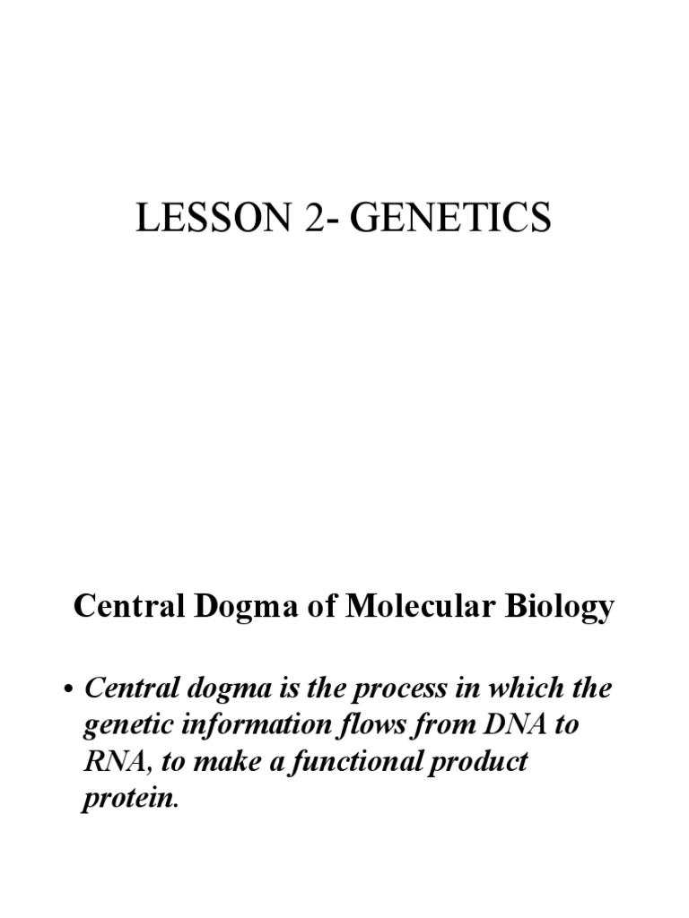 GENETICS | PDF | Dominance (Genetics) | Allele