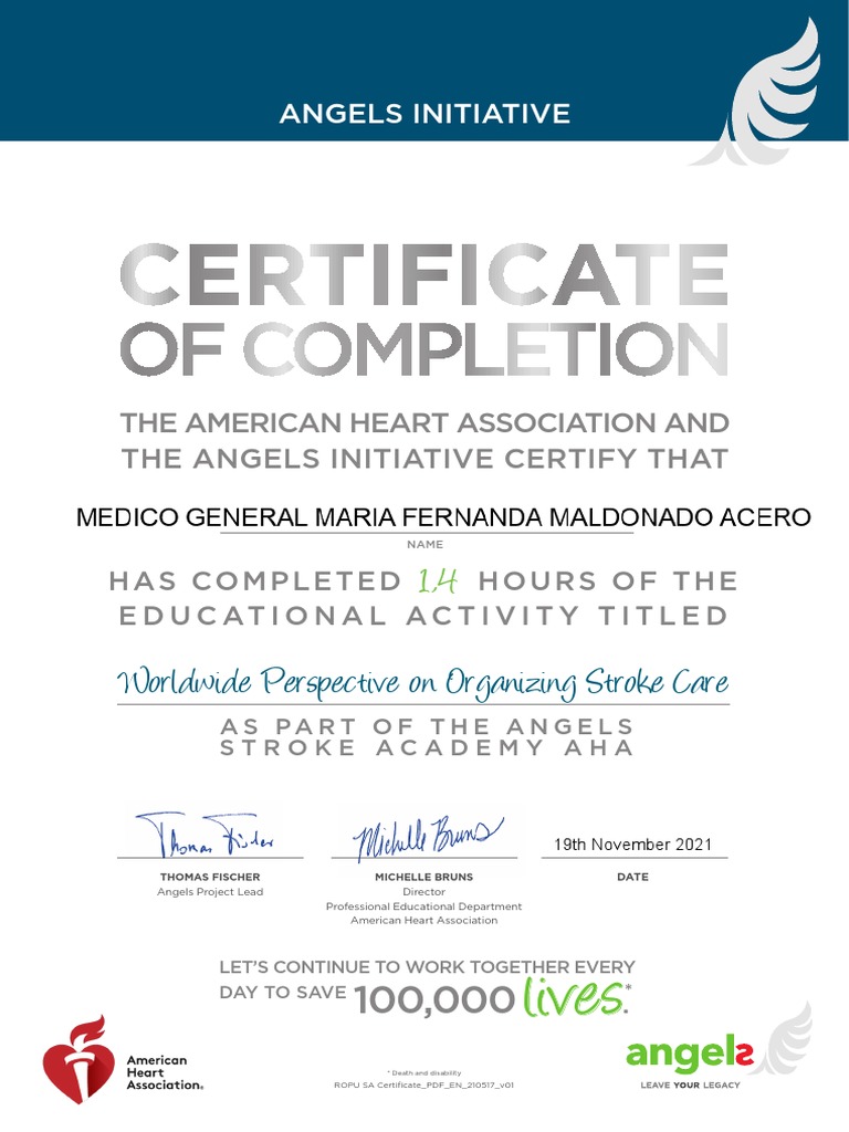 Aha Module 10 Certificate | PDF