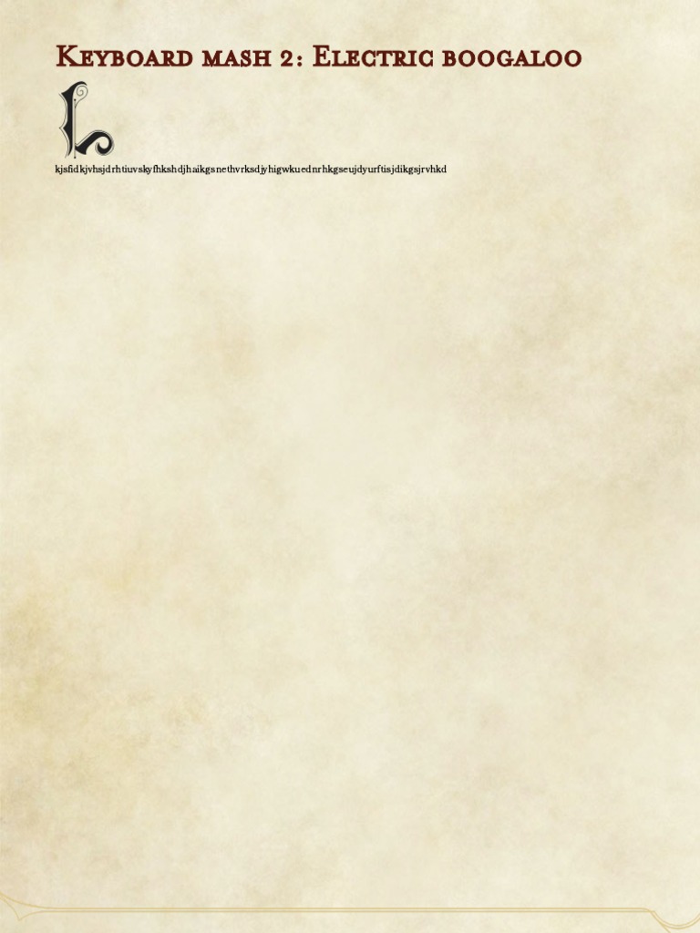 Keyboard Mash 2 - Electric Boogaloo - The Homebrewery | PDF | Games ...