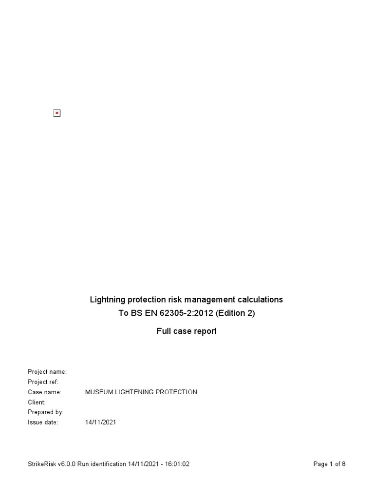 Lightning Protection Risk Management Calculations To BS EN 62305-2:2012 ...