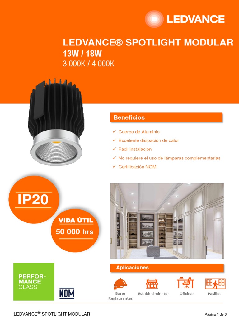 LEDVANCE® SPOTLIGHT MODULAR LATAM | PDF | Ingenieria Eléctrica