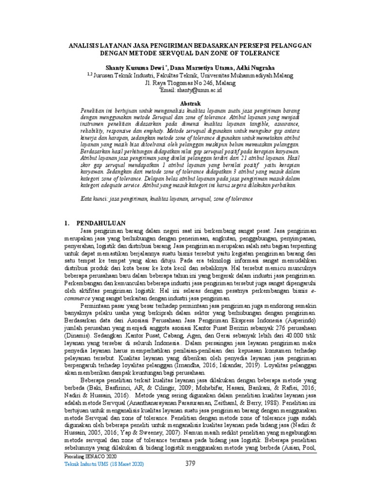 Prosiding IENACO 2020: Teknik Industri UMS (18 Maret 2020) | PDF