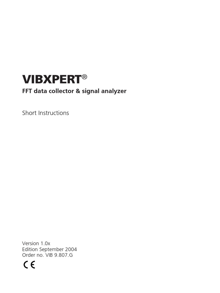 Vibxpert Short English | PDF | Electrical Connector | Menu (Computing)