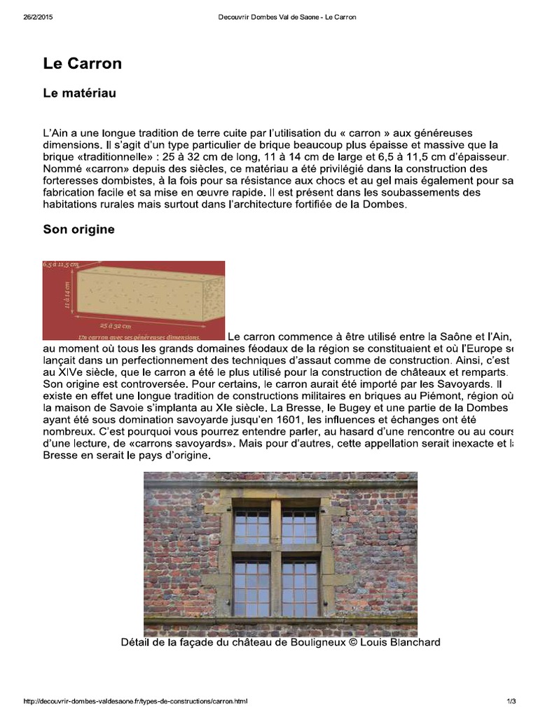 Decouvrir Dombes Val de Saone - Le Carron | PDF