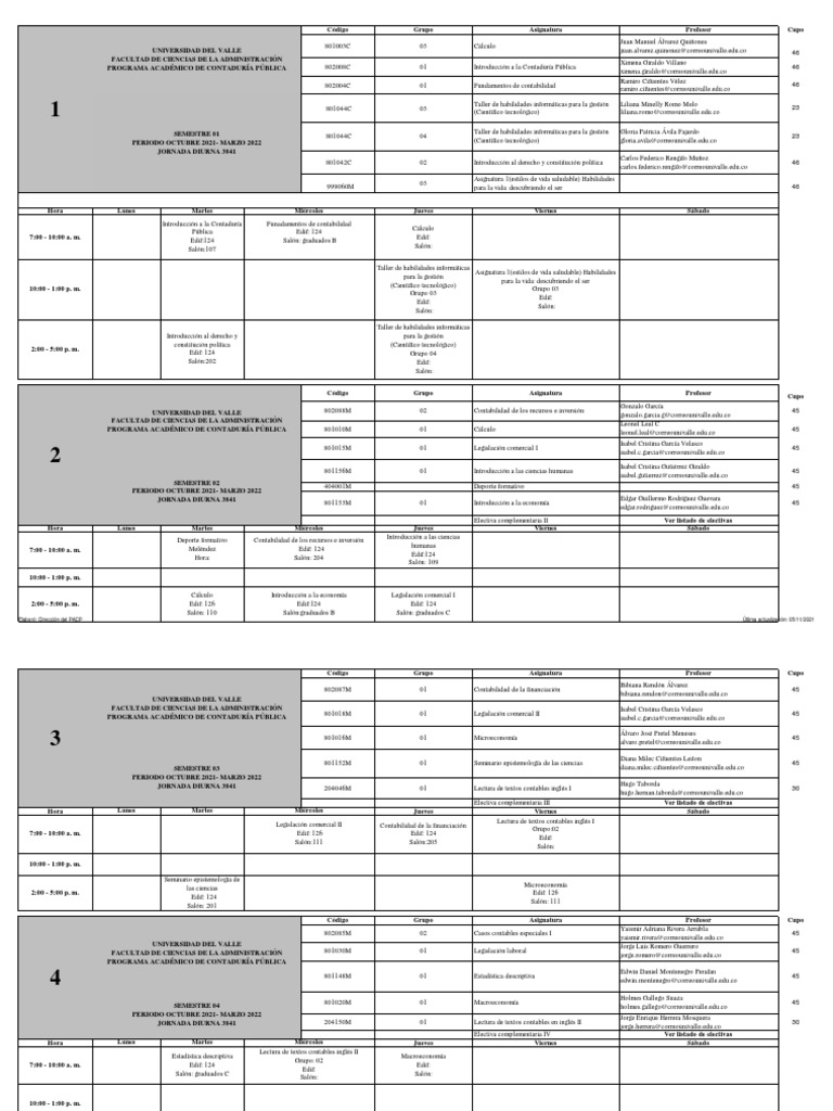 Jornada Diurna | PDF | Teneduría de libros | Industrias de servicio