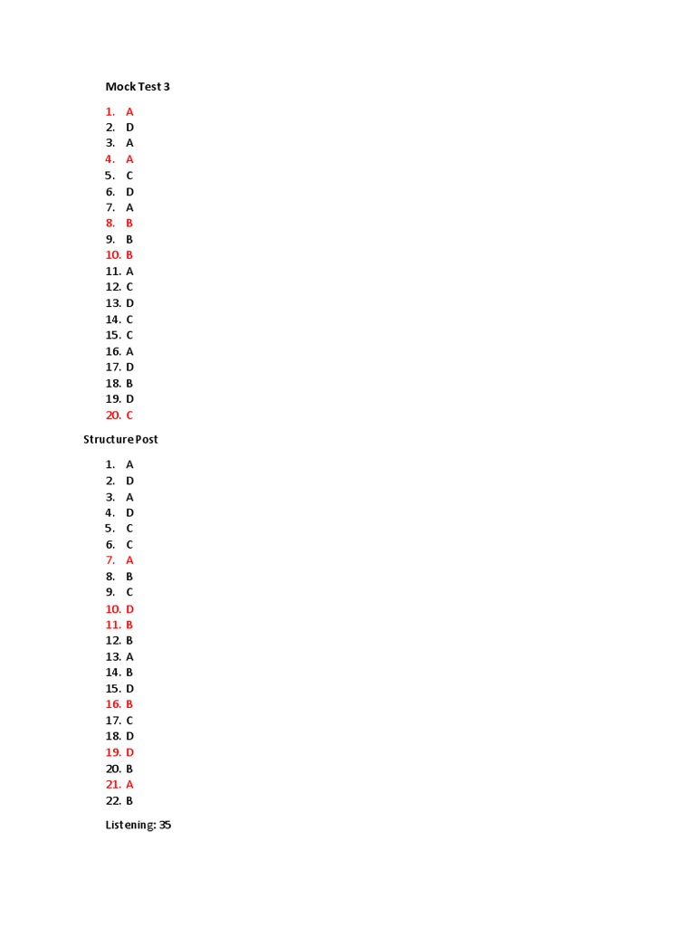 Mock Test 3 | PDF