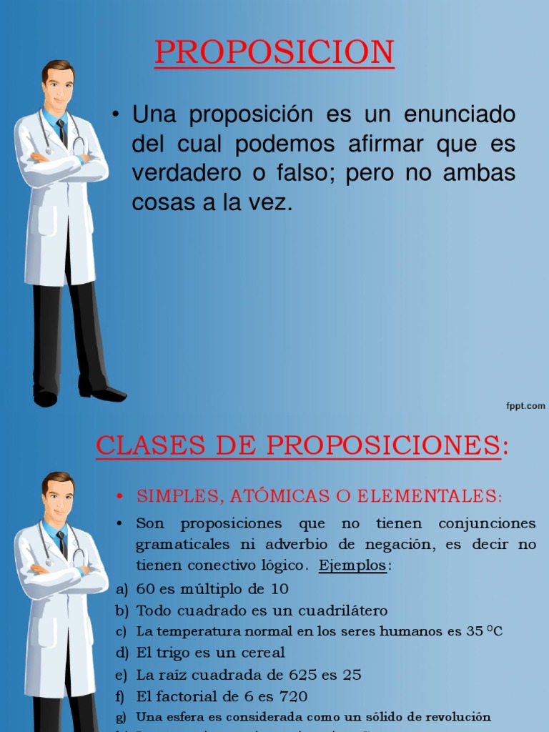 Clases de Proposiciones | PDF | Proposición | Si y solo si