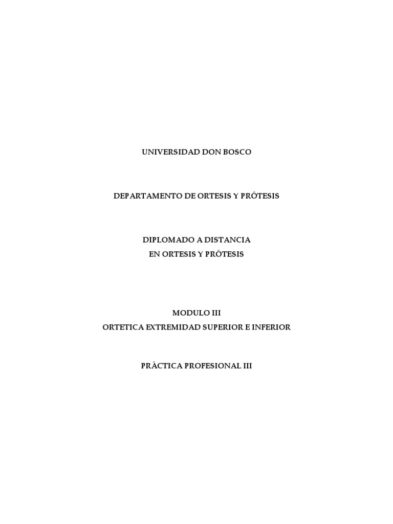 DOP - Practica Profesional III | PDF | Mano | Anatomía humana