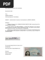 Request Letter For SOA | PDF