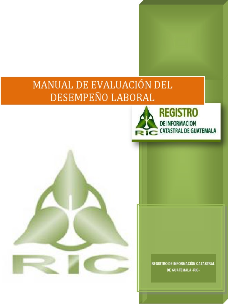 Manual de Evaluacion Del Desempeno Ric | PDF | Gestión de recursos humanos | Evaluación de desempeño