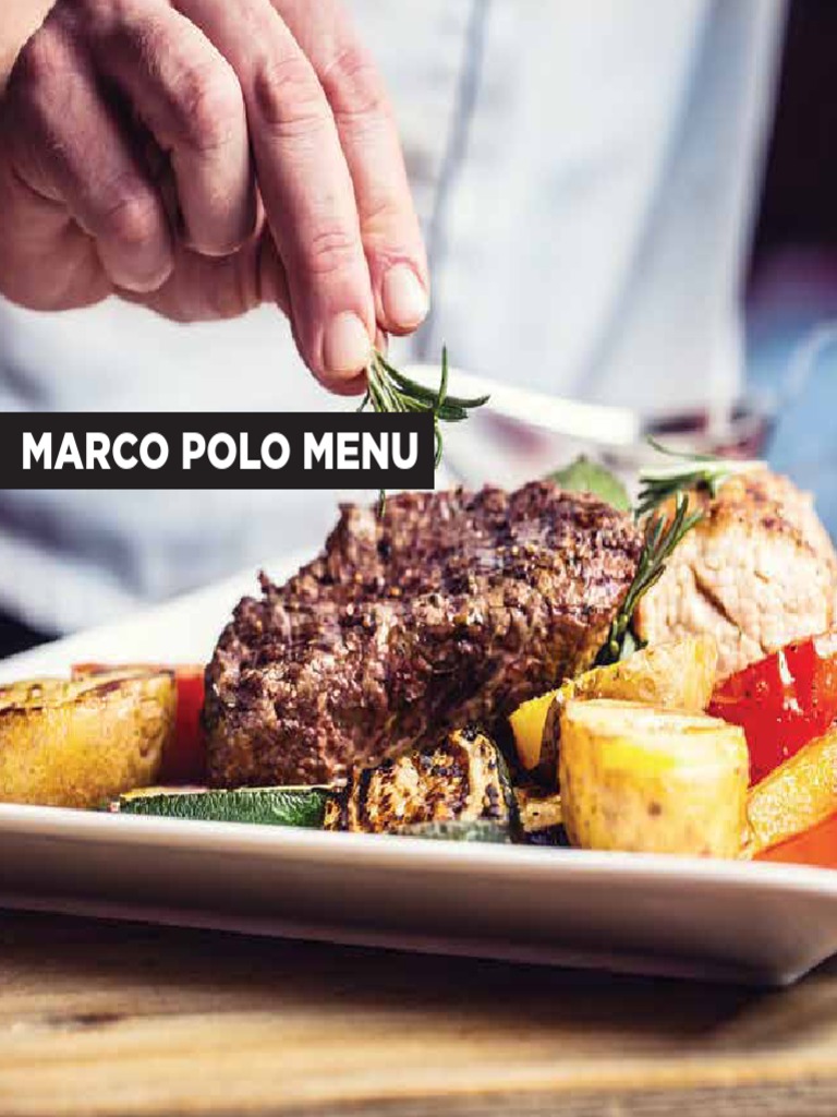 Marco Pole Menu | Download Free PDF | Salad | Food And Drink