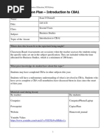 CBA Lesson Plan for 2nd Year Geography | PDF | Teachers | Lesson Plan