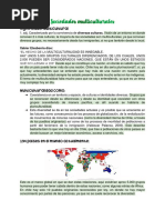 Multiculturalidad Es La Existencia de Varias Culturas Que Conviven en ...