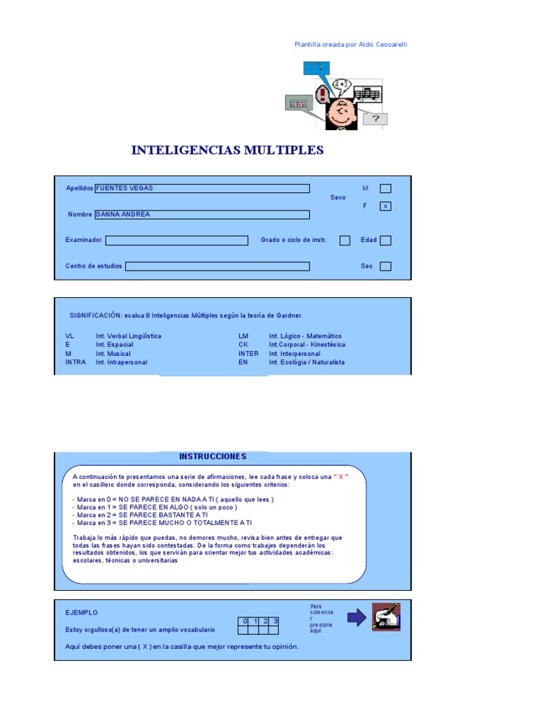 Escala Minds - Excel Corrector | PDF | Inteligencia | Cognición