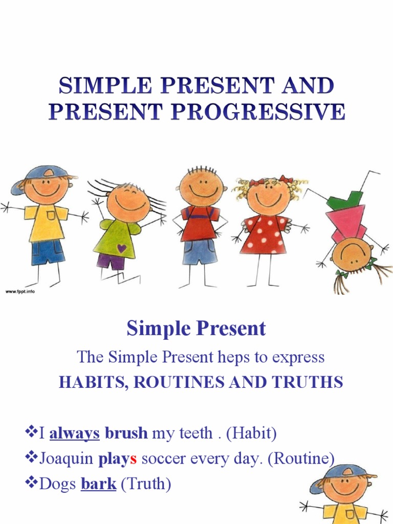 Present Simple Versus Present Progressive Grammar Guides 22203 | PDF
