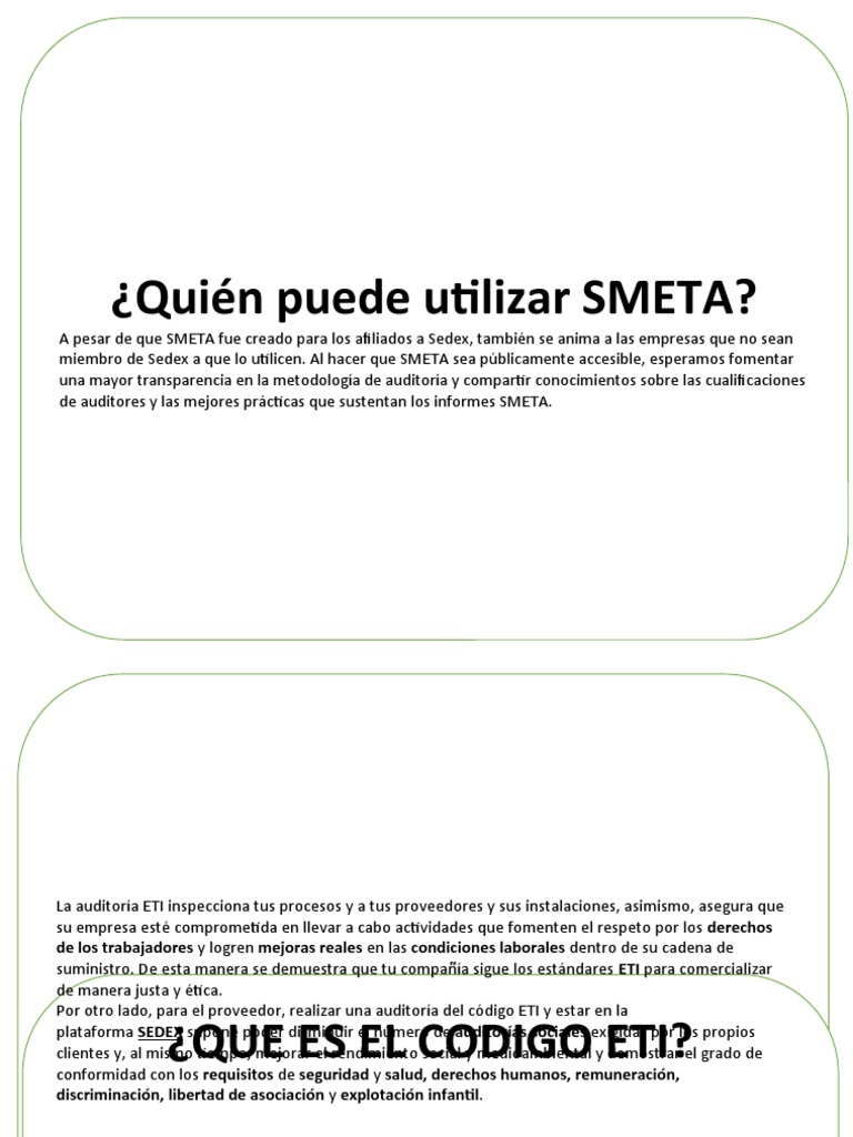 Que Es Smeta | PDF | Seguridad y salud ocupacional | Auditoría