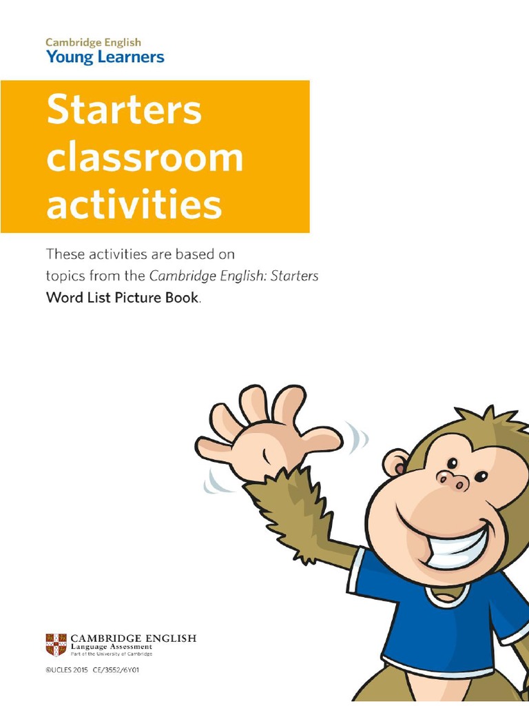 Starters Classroom Activities | PDF