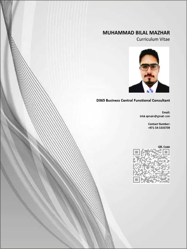 Muhammad Bilal Mazhar: Curriculum Vitae | PDF | Business | Accounting