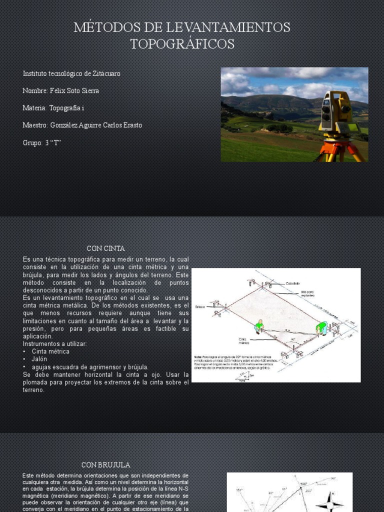 Tipos de levantamientos topográficos | PDF | Topografía | Agrimensura