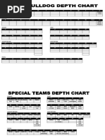 Special Teams Depth Chart | PDF