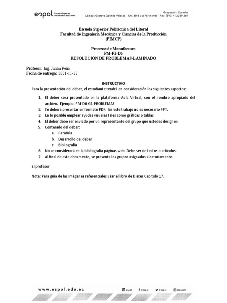 Problemas - PM P1 D6 | PDF | Ingeniero civil | Rieles