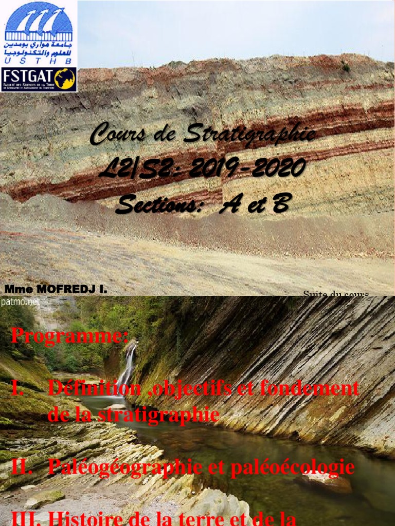 Presentation Cours Stratigraphie | PDF | Radioactivité | Sciences physiques
