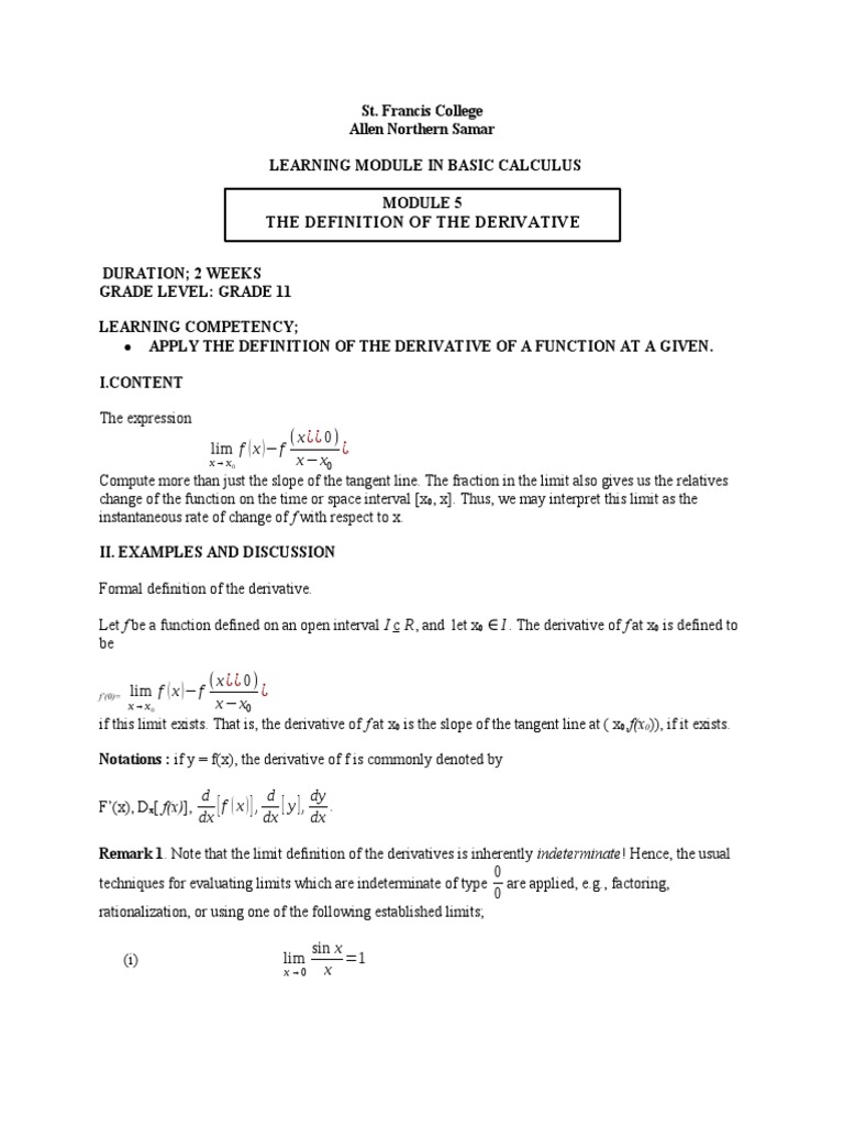 Understanding Derivatives in Calculus | PDF | Derivative | Mathematics