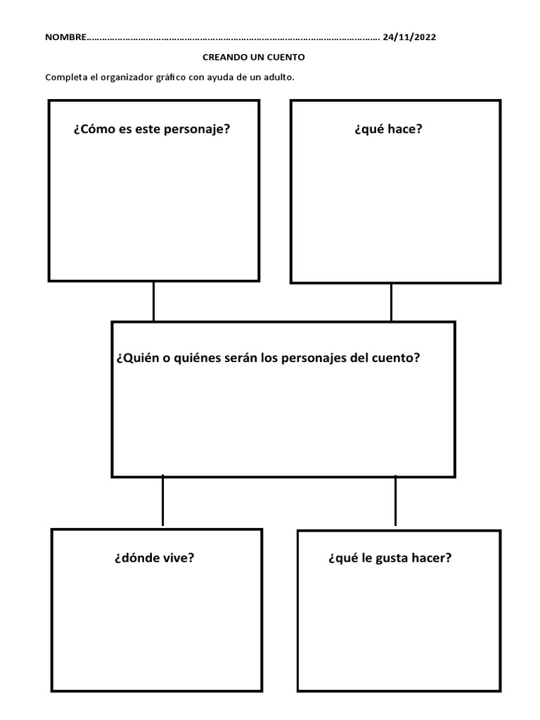 Organizador para Crear Un Cuento | PDF