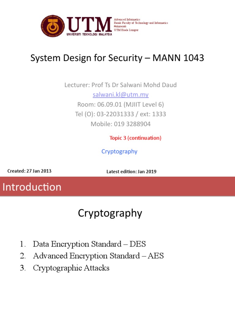 Embedded Cryptography 2 | PDF | Cryptography | Cryptanalysis