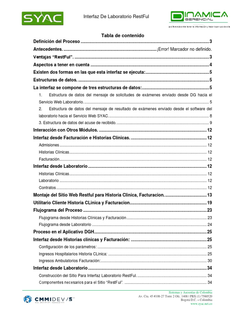 Guias de Procesos DGH Restful - Laboratorio C. Norte | PDF ...