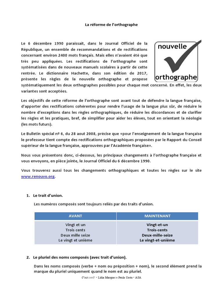 Simplification de l'orthographe française | PDF | Langue française ...