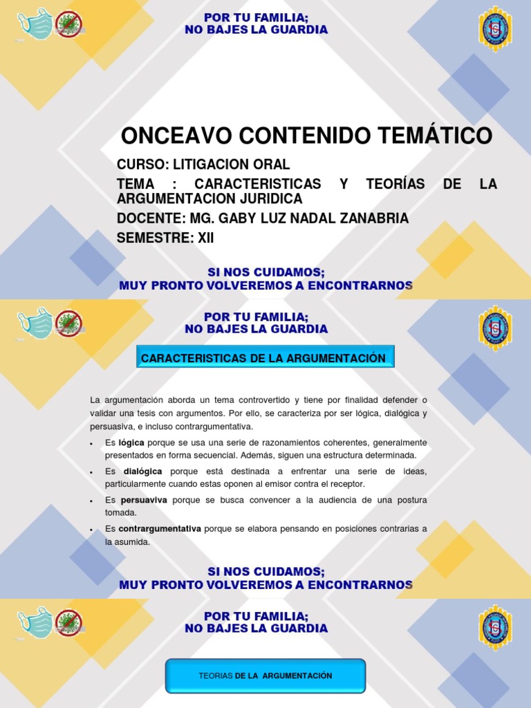 Onceavo Contenido Temático | PDF | Razón | Argumento