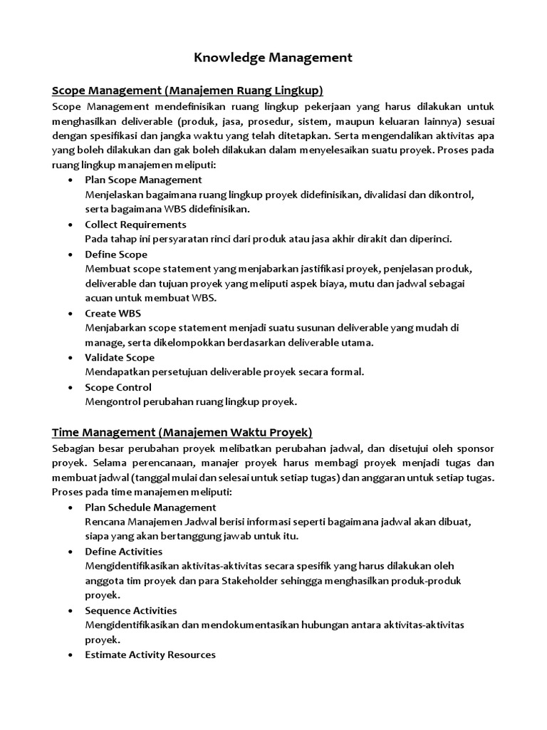 (Materi) Knowledge Management | PDF