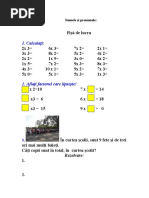 Inmultirea-Probleme Si Exercitii Clasa A II-a | PDF